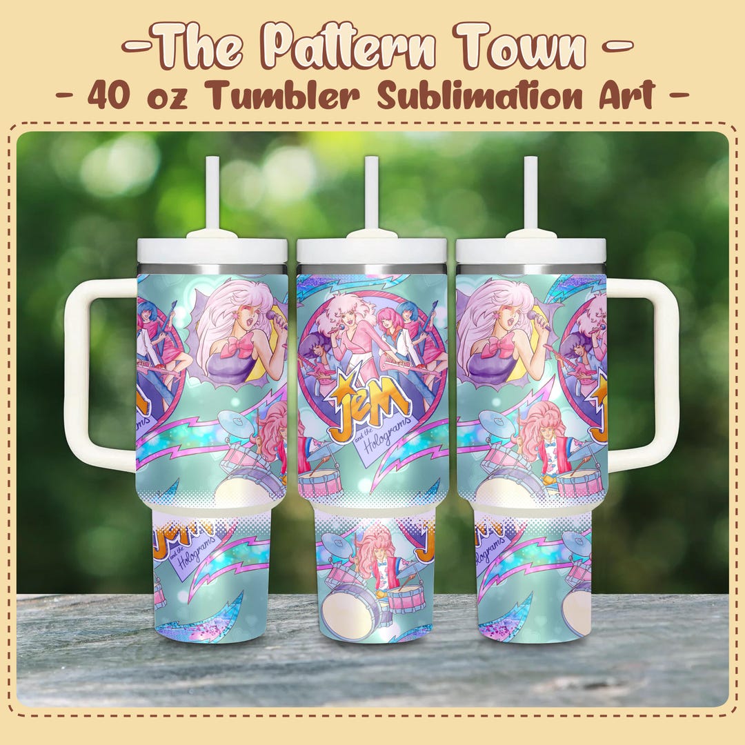 Rock Girl's Band (no AI) 40oz Tumbler Wrap PNG 300 DPI – Sublimation ...