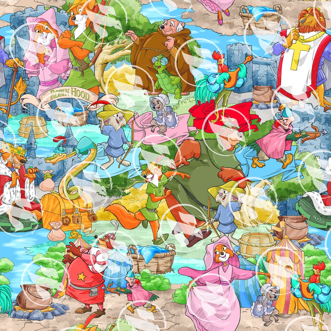 Robin Hood Toon Seamless Art - Etsy