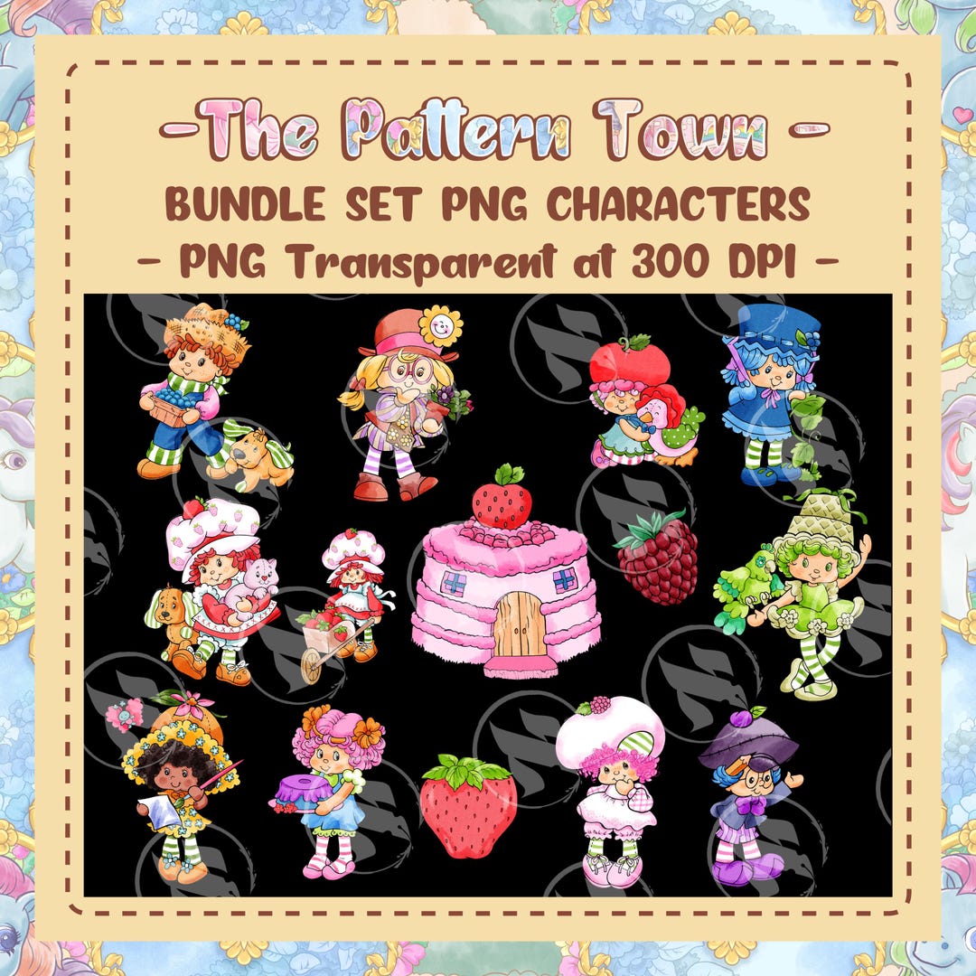 PNG Bundle Fruit Girl Cute Friends - Etsy