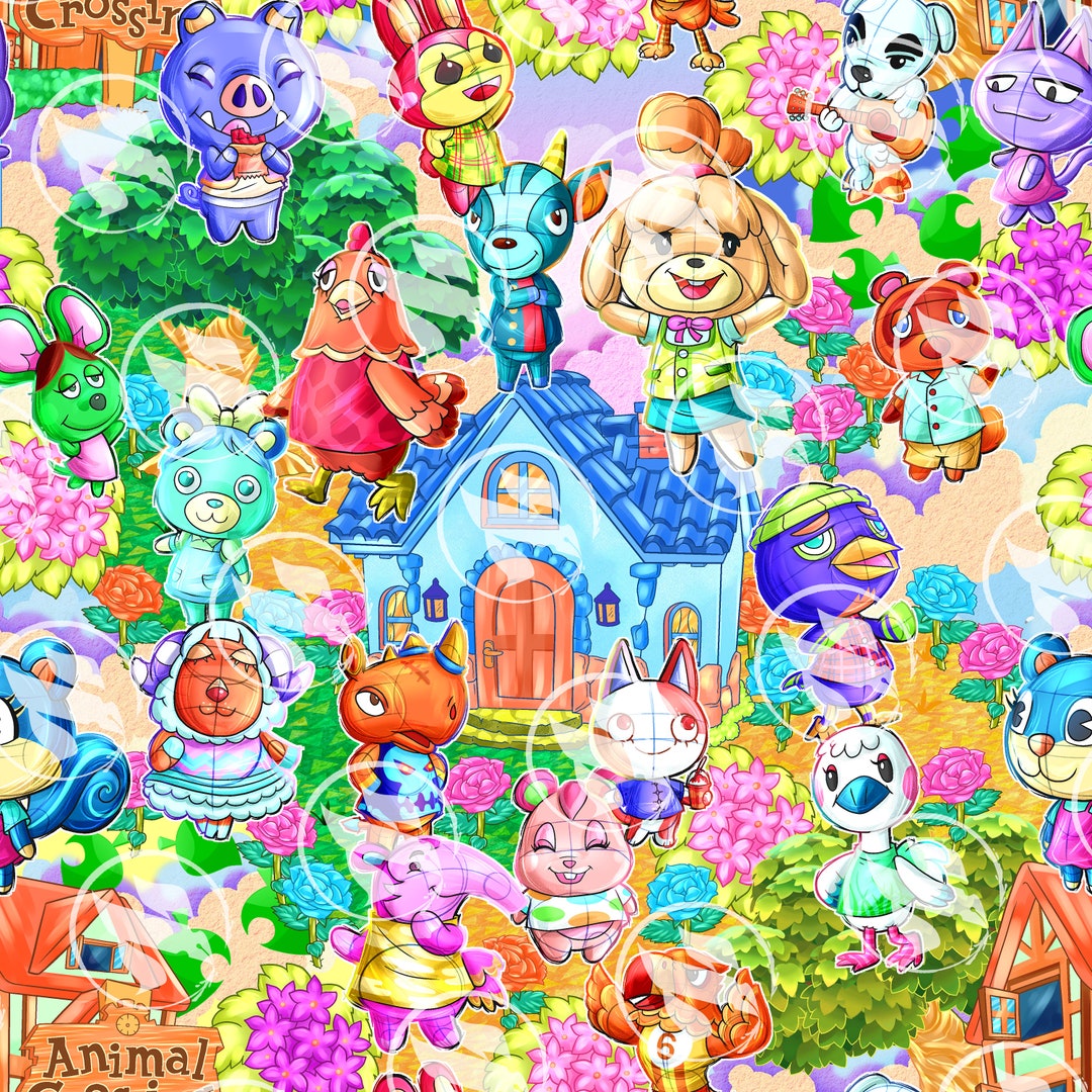 Animal Friends Game Seamless Art - Etsy