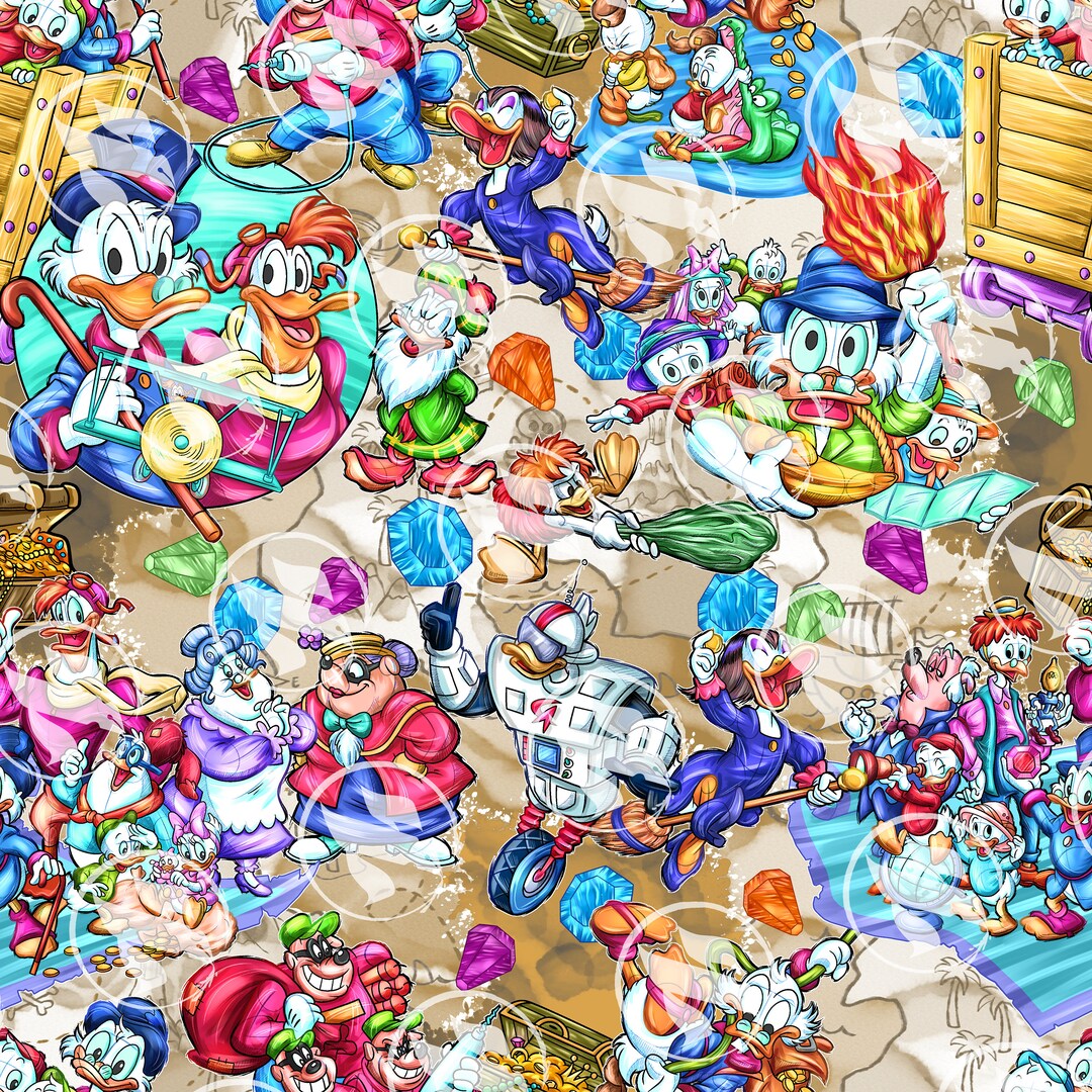 Duck Raiders Quest Seamless Art - Etsy