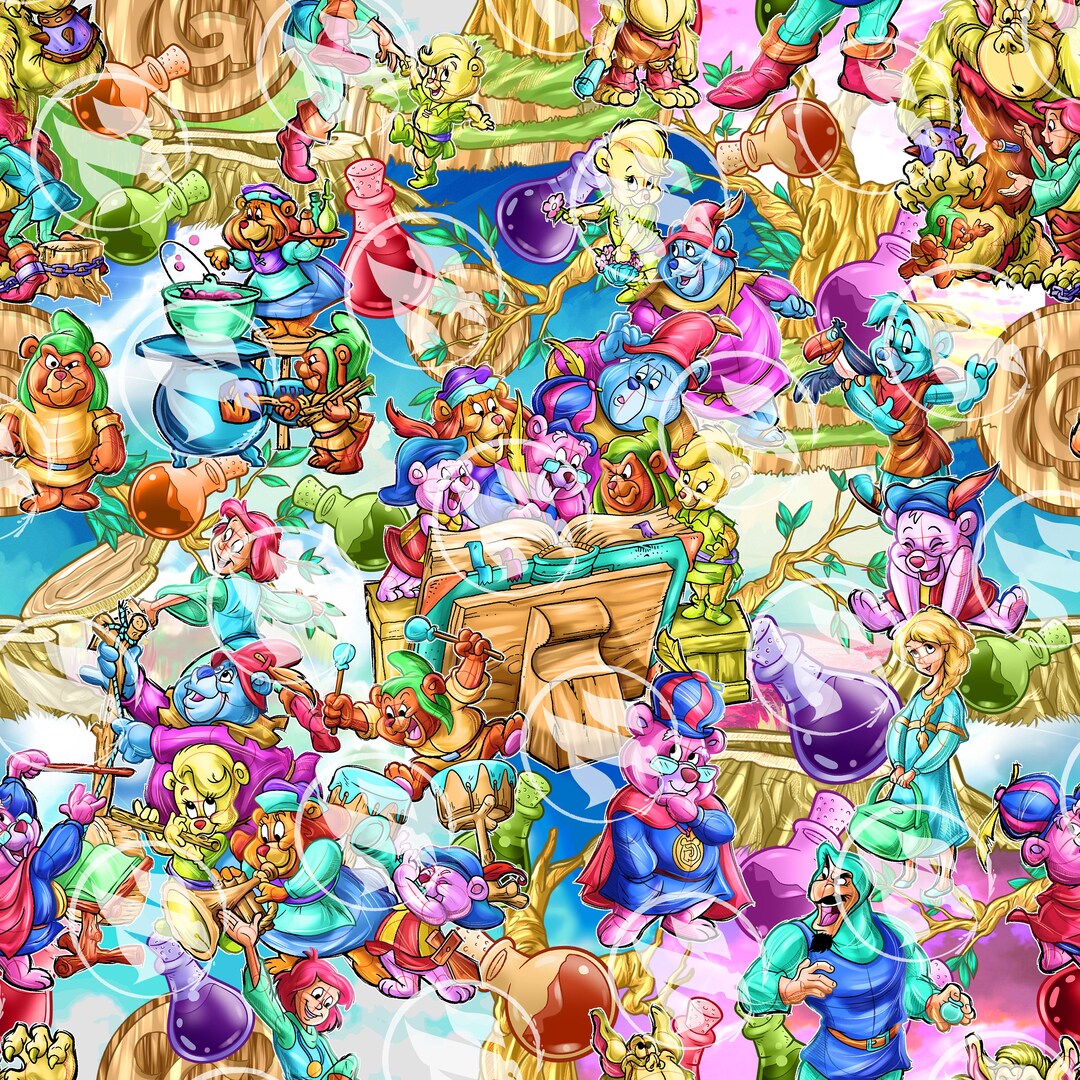 Magic Bears Adventure Seamless Art (no AI) - Etsy