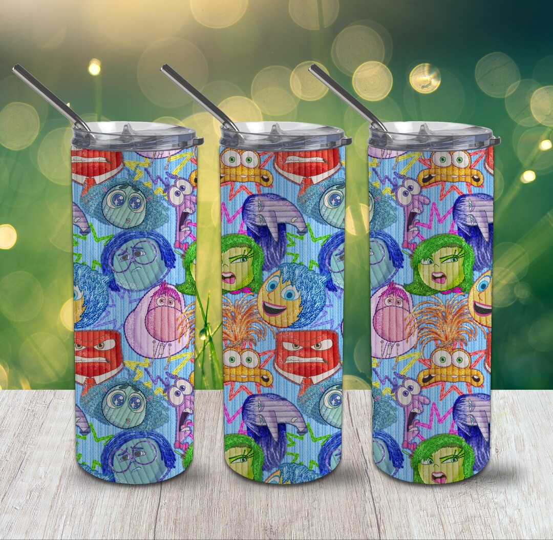 Inside Mind Friends Art Tumbler 20 Oz Skinny - Etsy