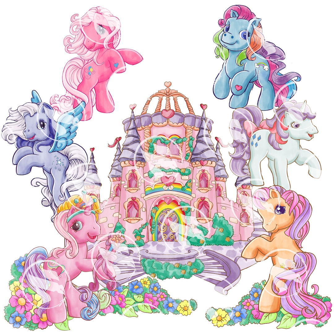 Cute Horse Magical Castle Panel Art - Etsy