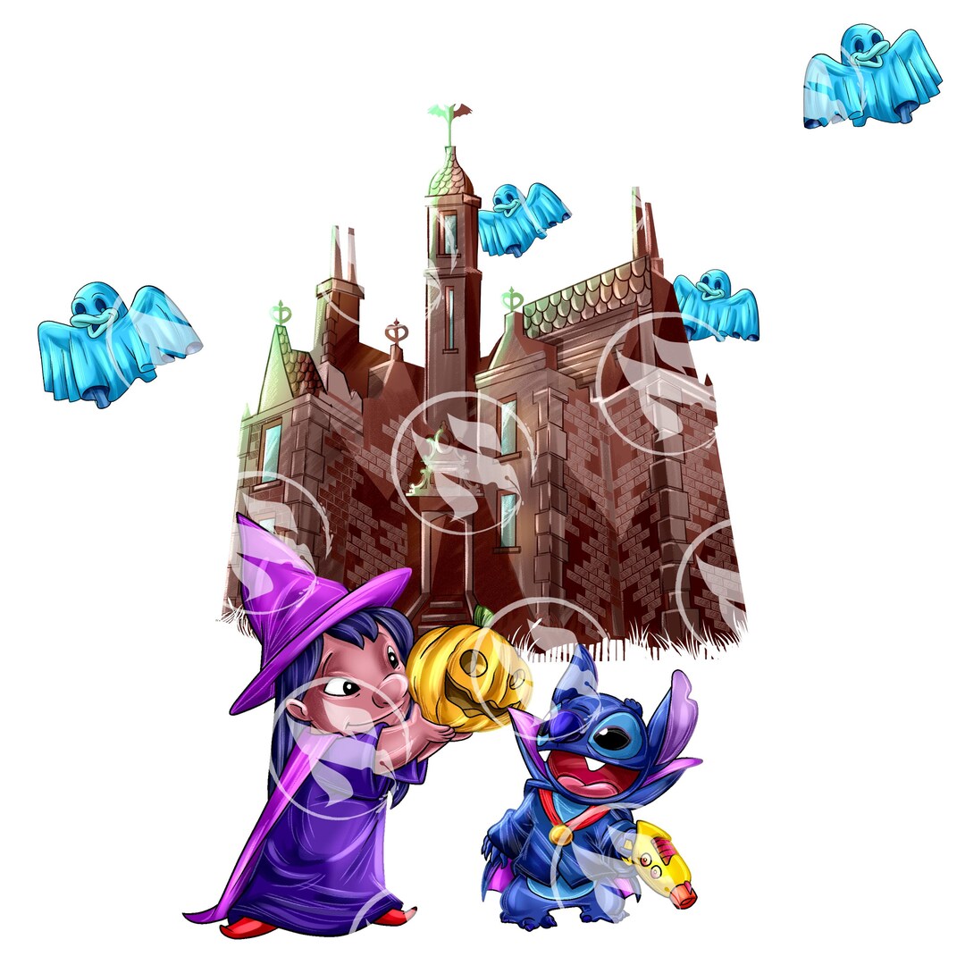Panel Halloween Haunted Mansion Alien Friends - Etsy