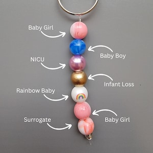 Infertility and Pregnancy and Infant Loss Motherhood Journey Beaded ...