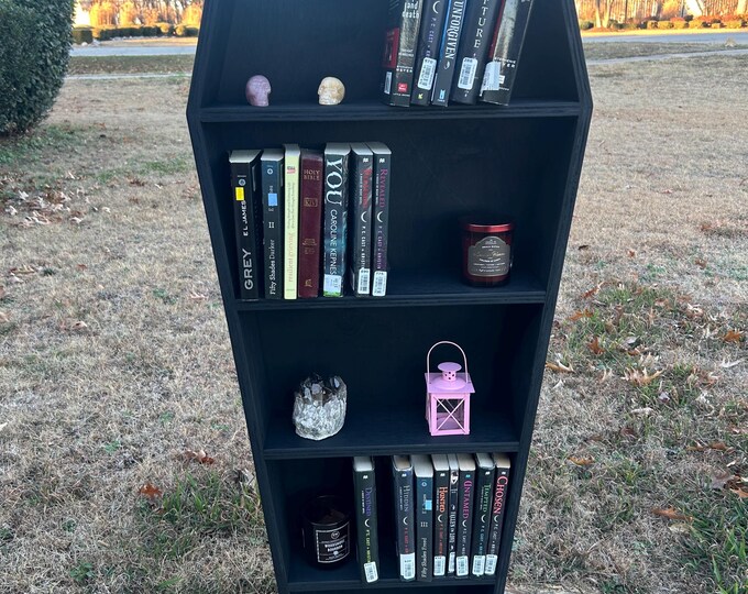 Coffin Bookshelf 4 Ft - Etsy