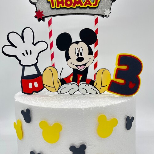 Mickey Mouse Cake Topper - Etsy