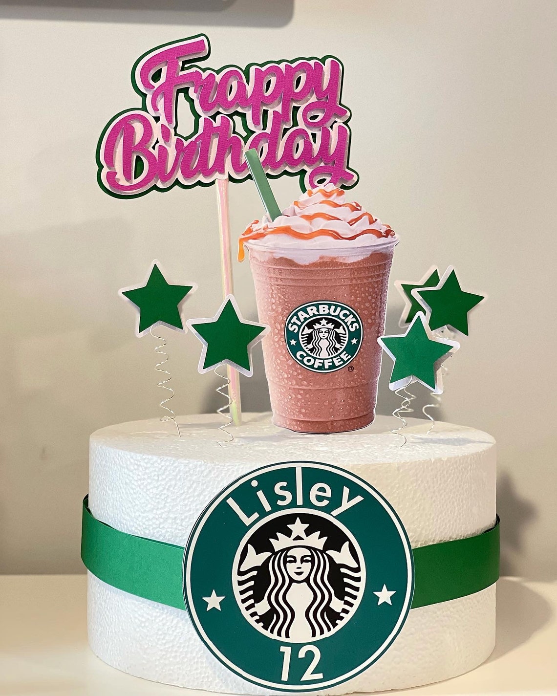 Starbucks Cake Topper Starbucks Party Decor | Etsy