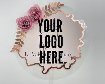 Custom Cake Topper Logo - Etsy