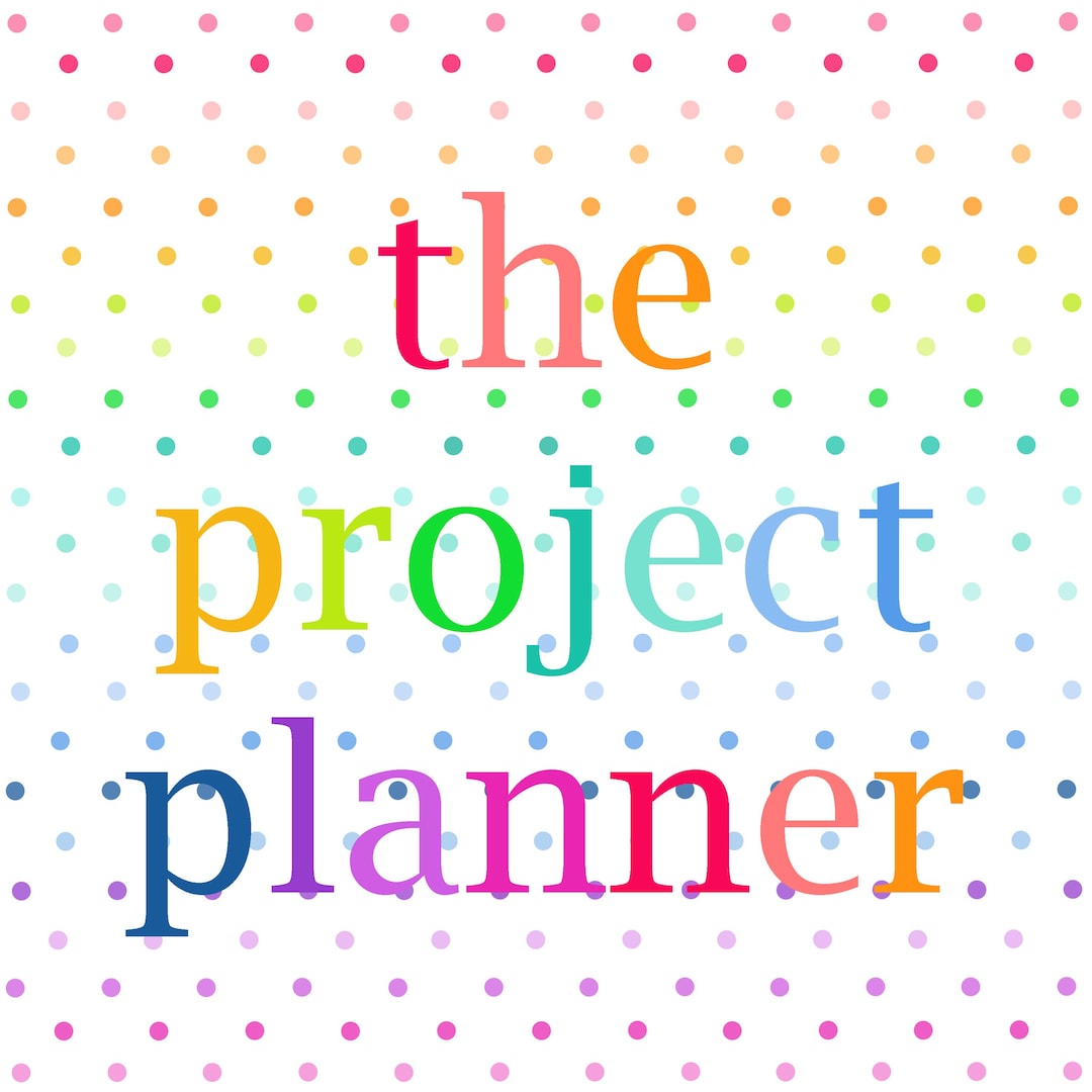 PROJECT PLANNER Printable Pages Inserts Happy Home Organizer Binder ...
