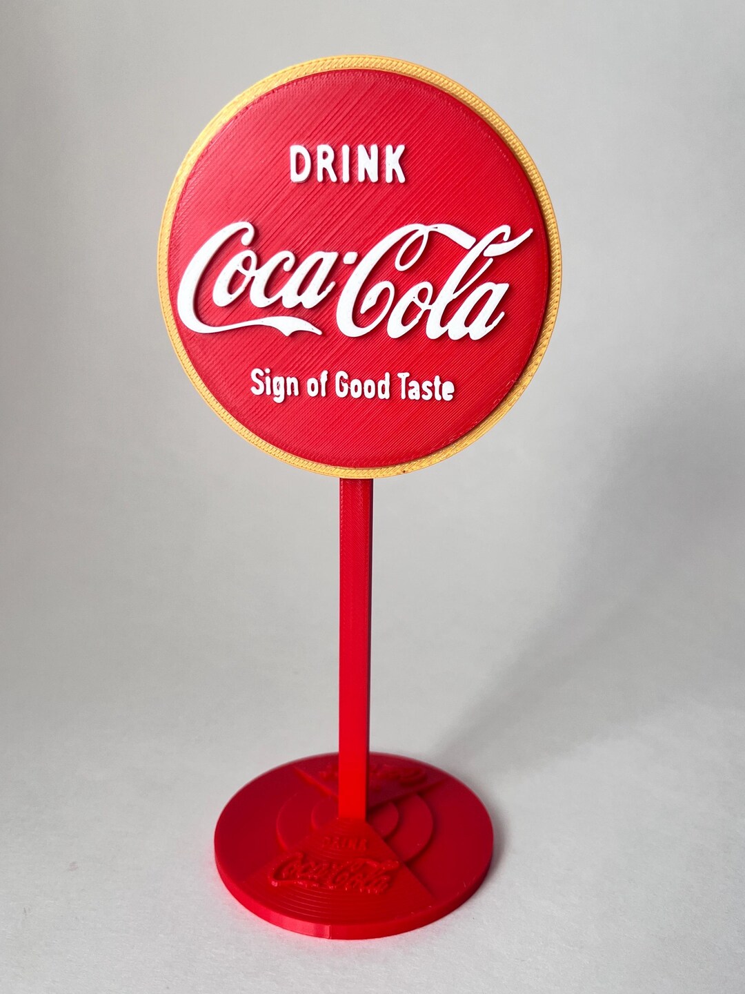 Coca Cola Miniature Gold Sign 6.5" - Etsy