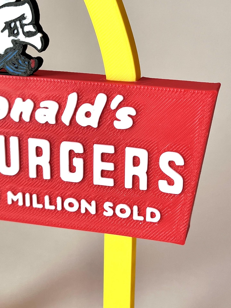 Mcdonald's Miniature Sign 7” Inches - Etsy