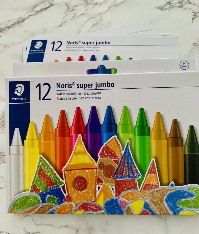 Jumbo Wax Crayons Color Assortment Staedtler Noris, Art Supplies ...