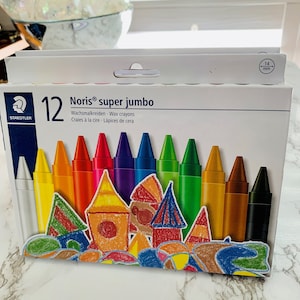 Jumbo Wax Crayons Color Assortment Staedtler Noris, Art Supplies ...