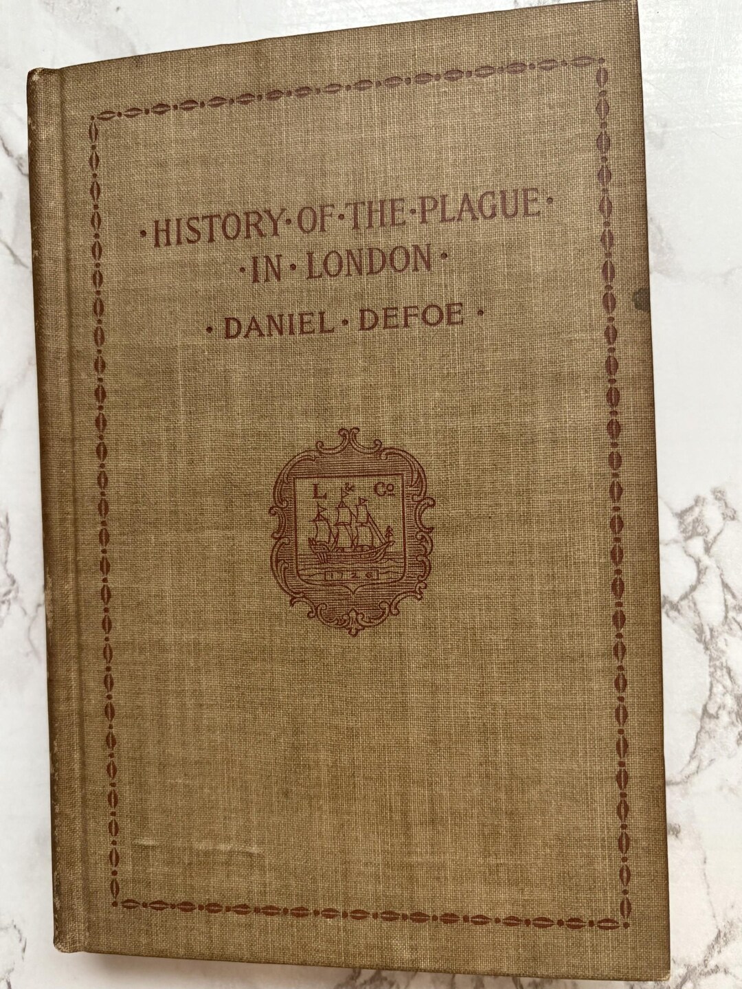 Antique-"history of the Plague in London" Daniel Defoe 1896 First ...