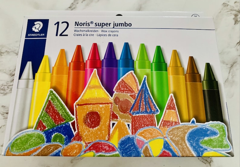 Jumbo Wax Crayons Color Assortment Staedtler Noris, Art Supplies ...