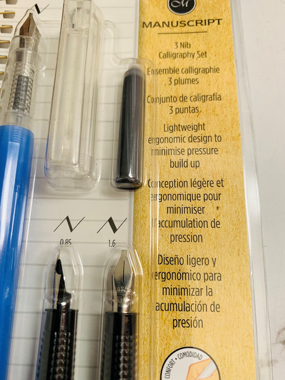 Manuscript Left Hand 3 Nib Calligraphy Set Practice Fountain Pen ...