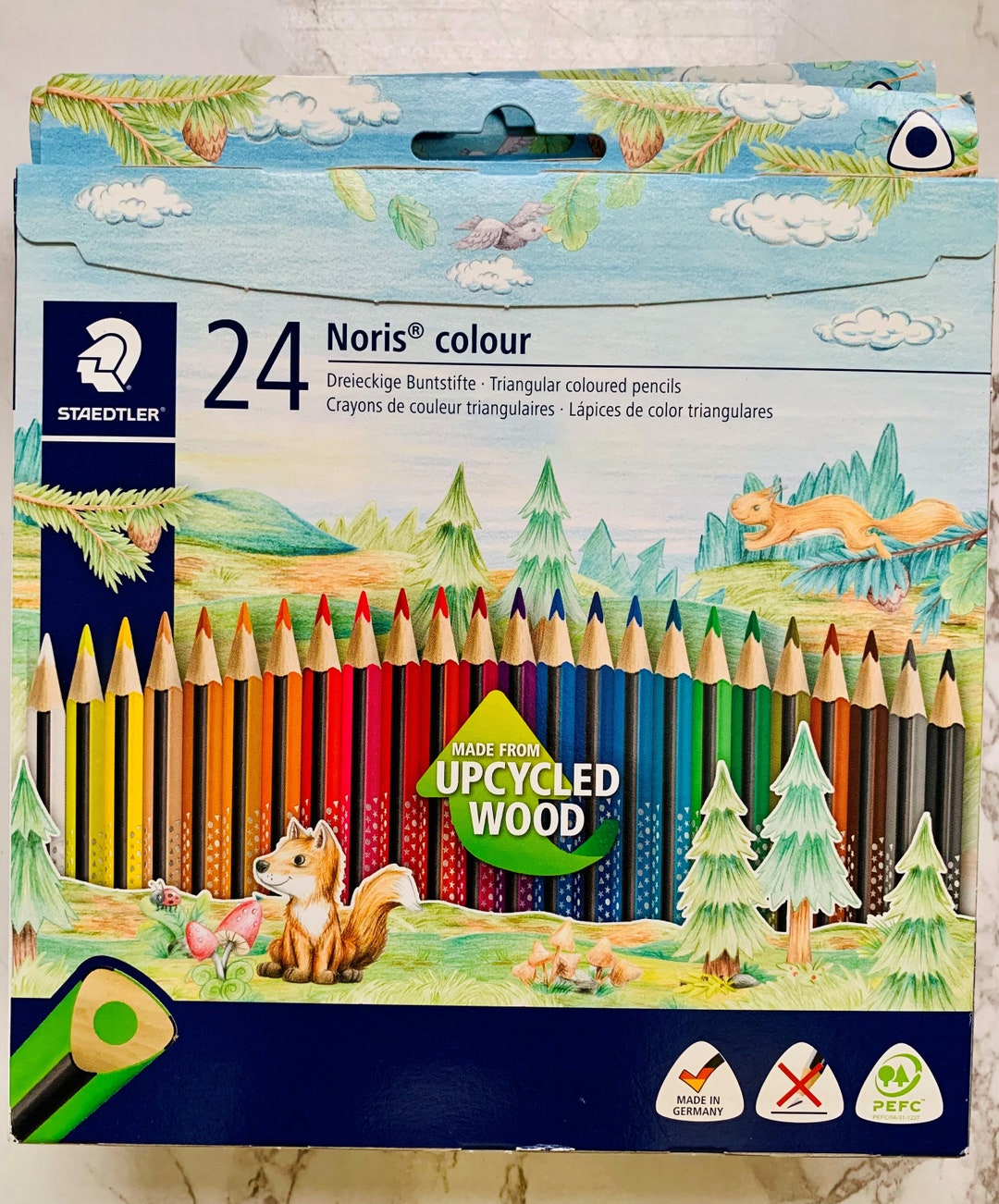 Staedtler 24 Noris Colour Triangular Pencils; Art Pencils; Drawing; Art ...