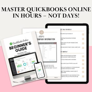 Quickbooks Online Guide Bookkeeping for Small Business Owners Financial ...