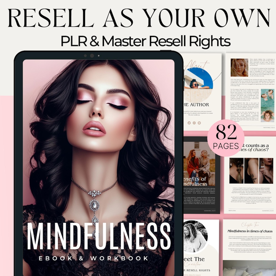 Mindfulness Guide and Workbook Mindfulness Tool Self Help Book Mental ...