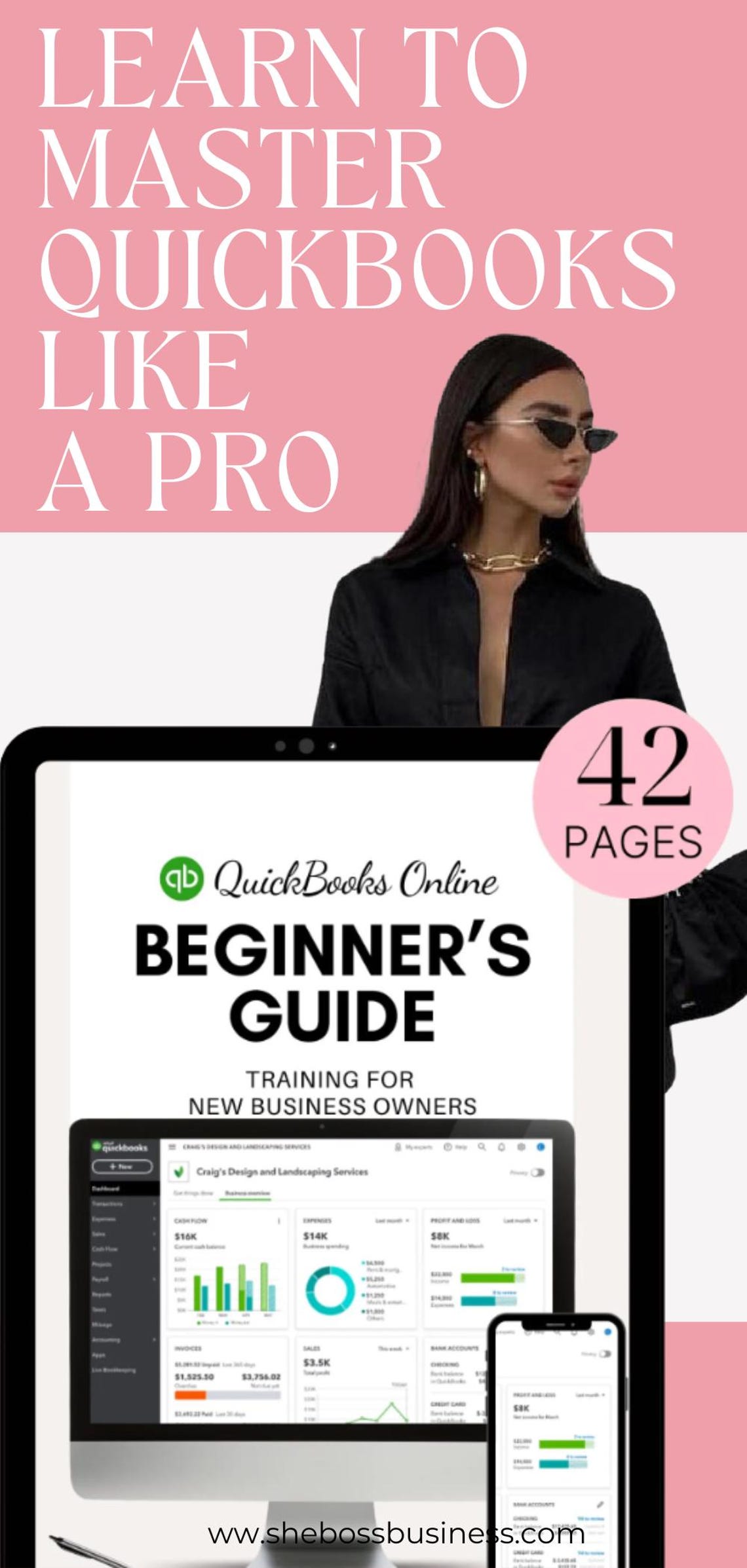 Quickbooks Online Guide Bookkeeping for Small Business Owners Financial ...