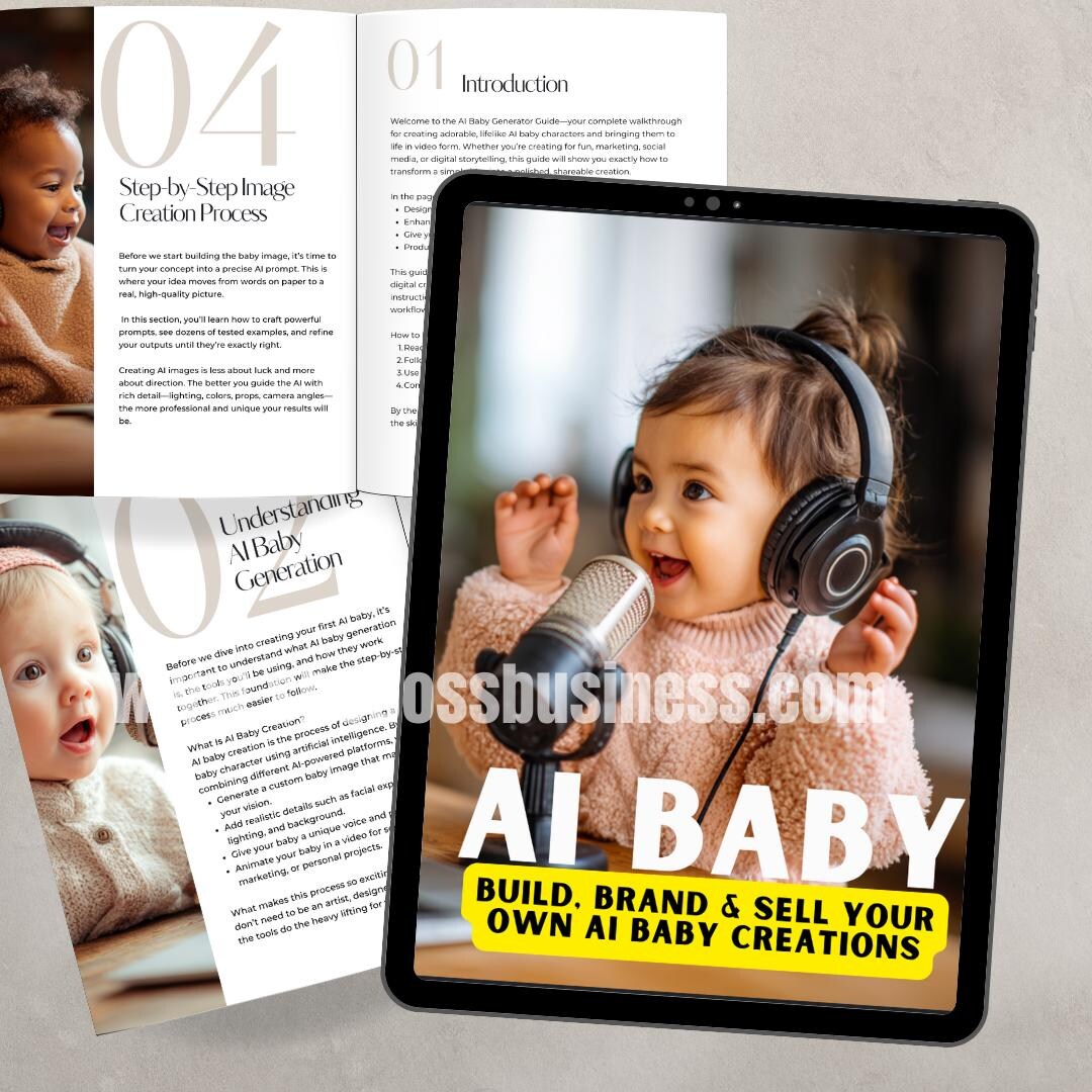 AI Baby Guide – Build Your Own Ai Baby Creations | Canva Template (PLR ...