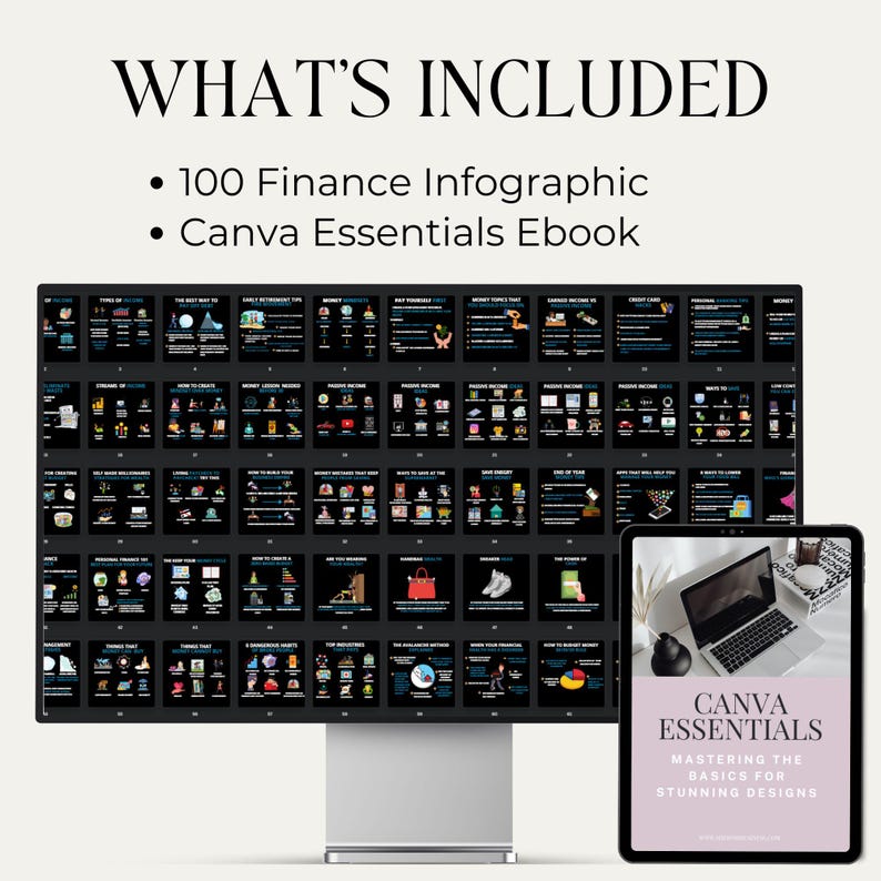 Finance Infographic Templates: Canva Editable Social Media Bundle - Etsy