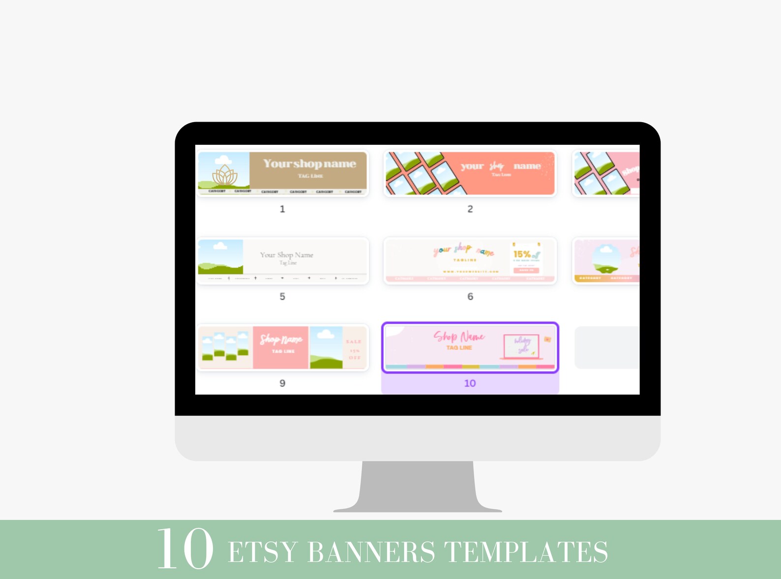 Etsy Banner Template Etsy Banners Mockup Etsy Website Banner - Etsy