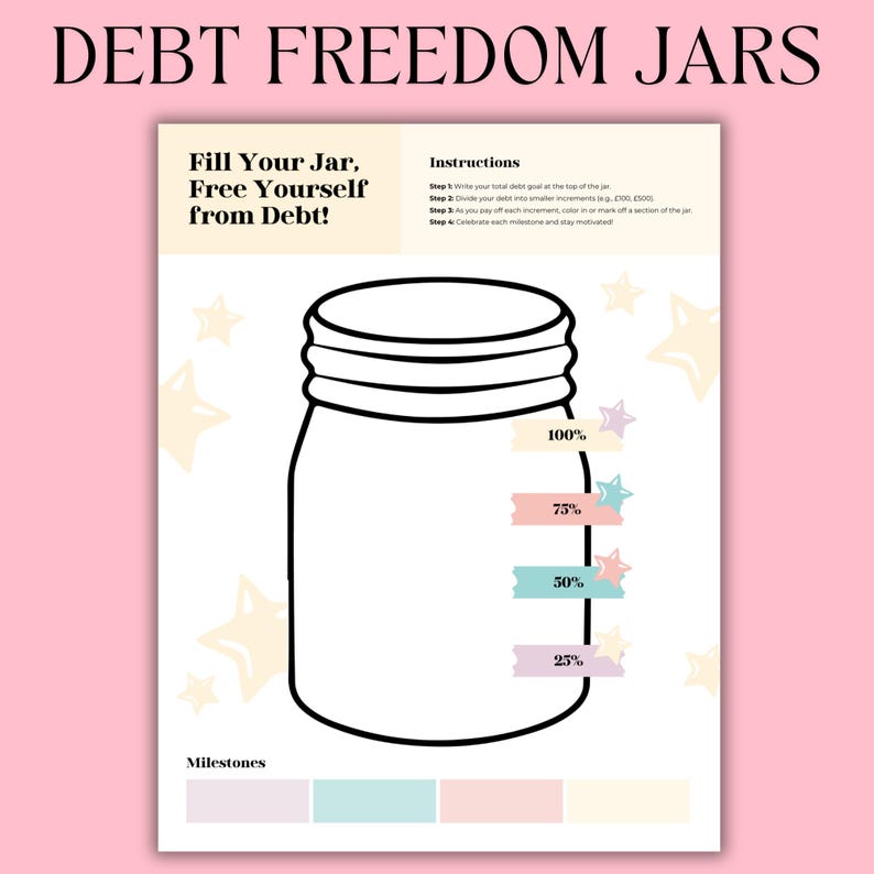 Debt Payoff Tracker Coloring Sheet Personal Finance Tracker Debt ...