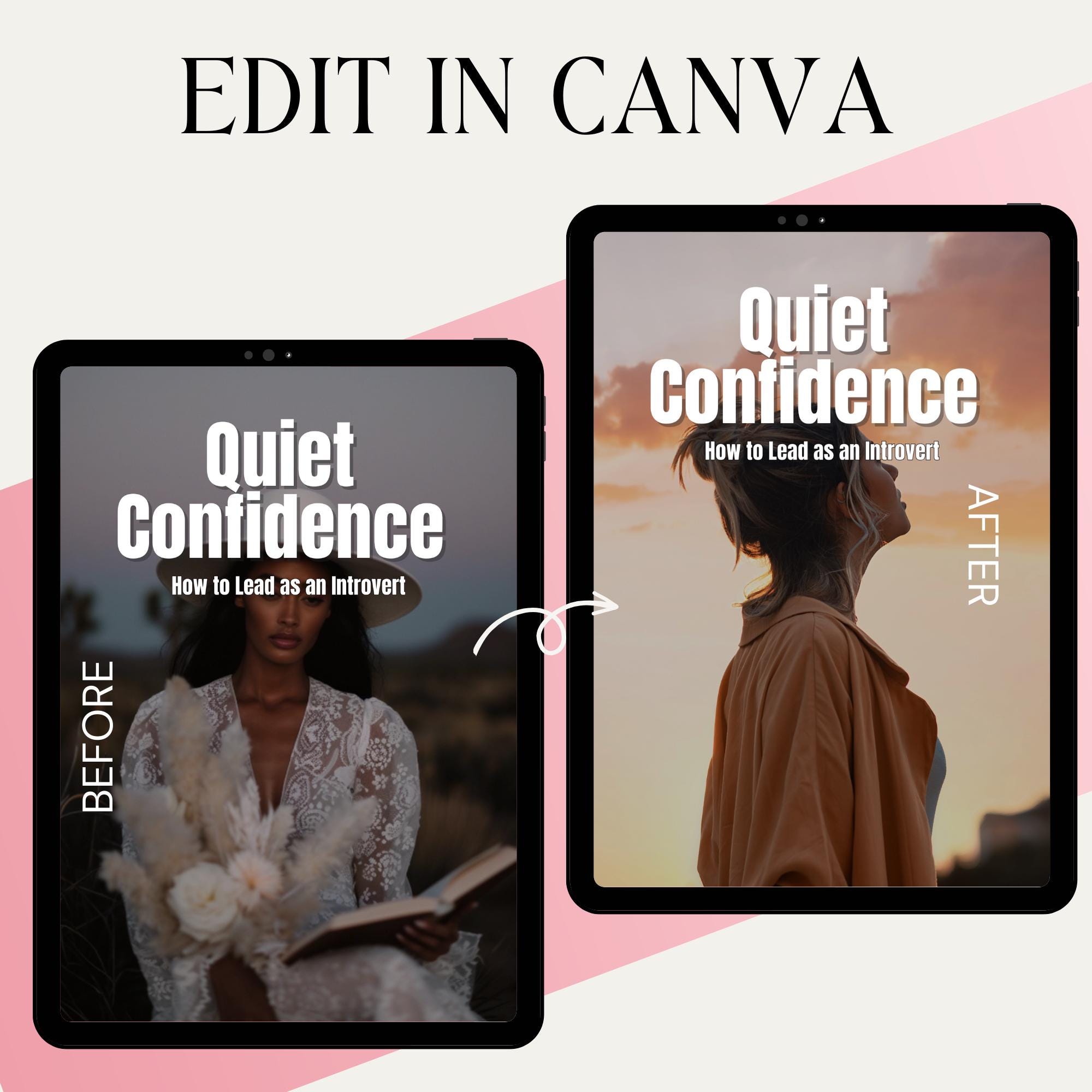 Introvert Leadership Journal Canva Template: PLR/MRR Digital Product - Etsy