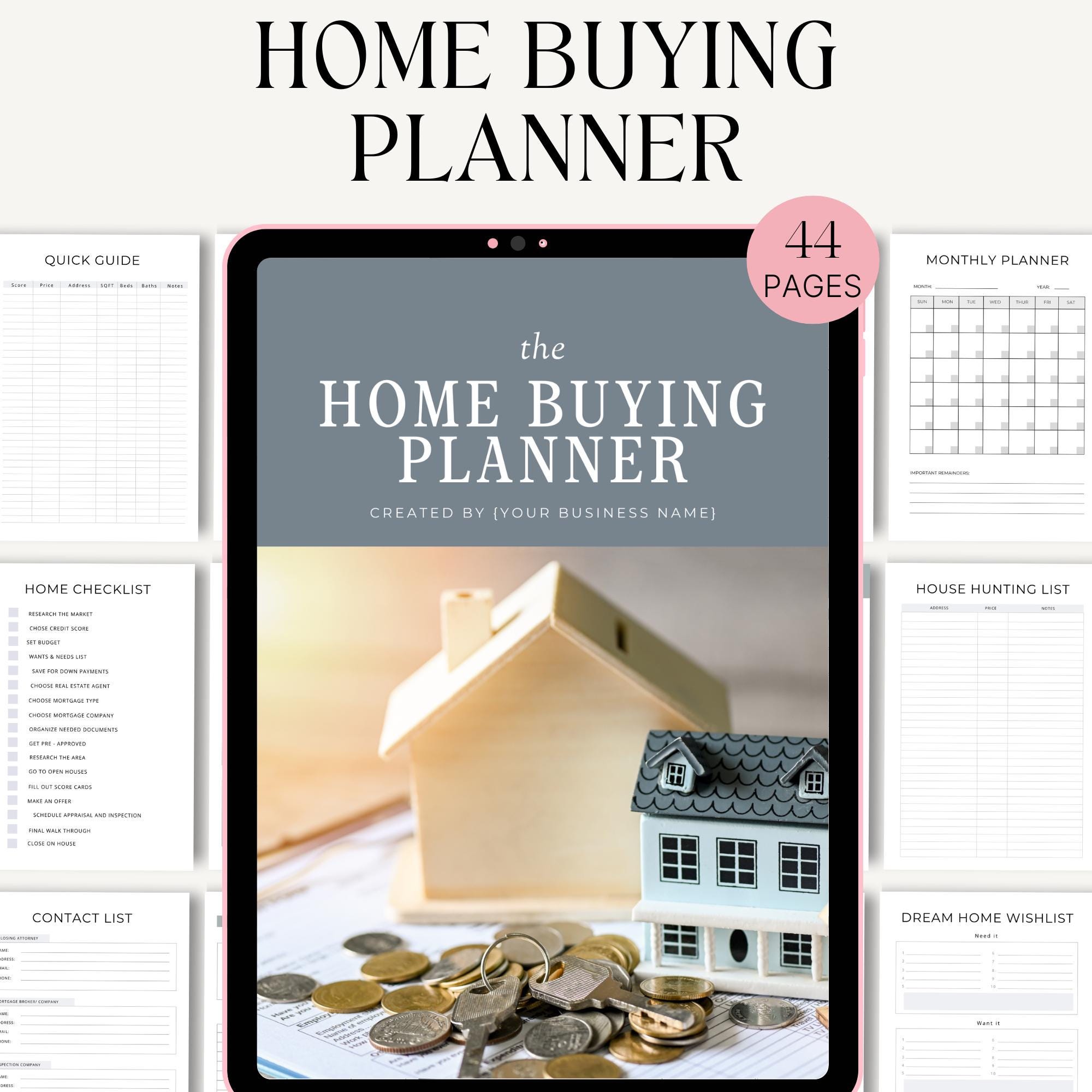 First Time Home Buyer Guide Canva Templates for Home Buyers Home ...