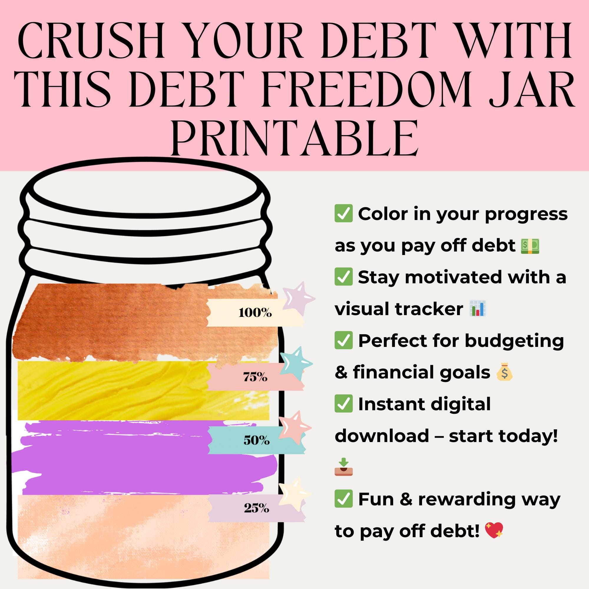 Debt Payoff Tracker Coloring Sheet Personal Finance Tracker Debt ...