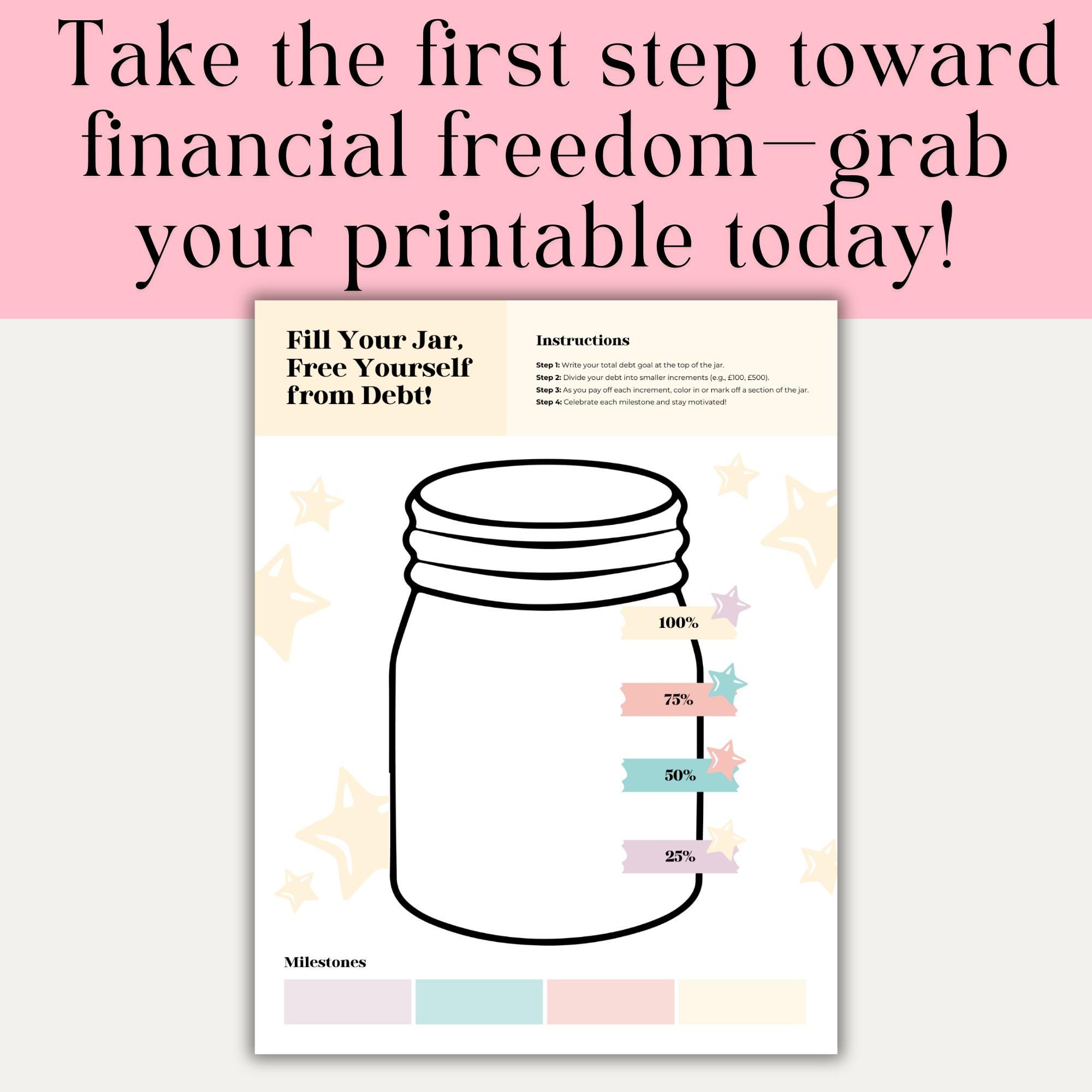 Debt Payoff Tracker Coloring Sheet Personal Finance Tracker Debt ...