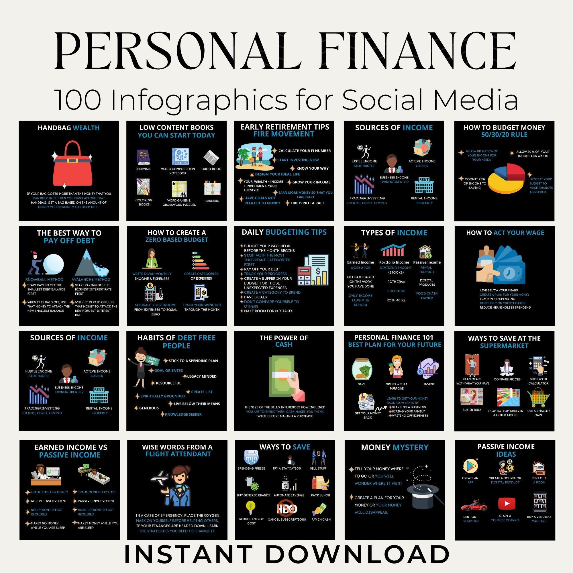 Social Media Infographic Templates Canva Editable Infographic Bundle ...