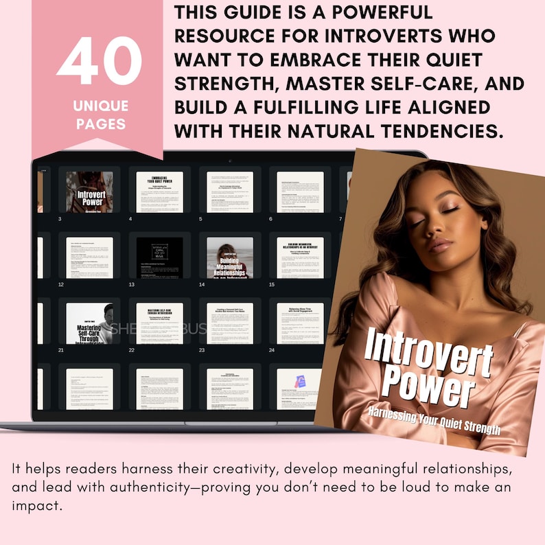 Introvert Self-care Guide: Personal Growth Workbook (PLR & MRR Digital ...