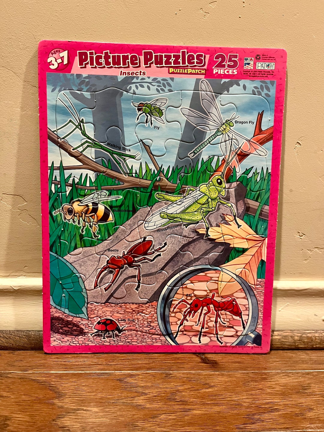 Vintage 2004 Puzzle Patch Insects 25-piece Picture Puzzle With Tray ...