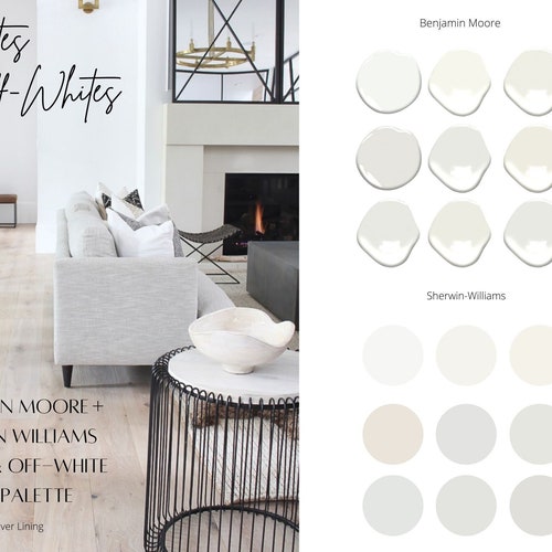 Paint Scheme White Offwhite Neutrals Home Resale Paint Colors - Etsy