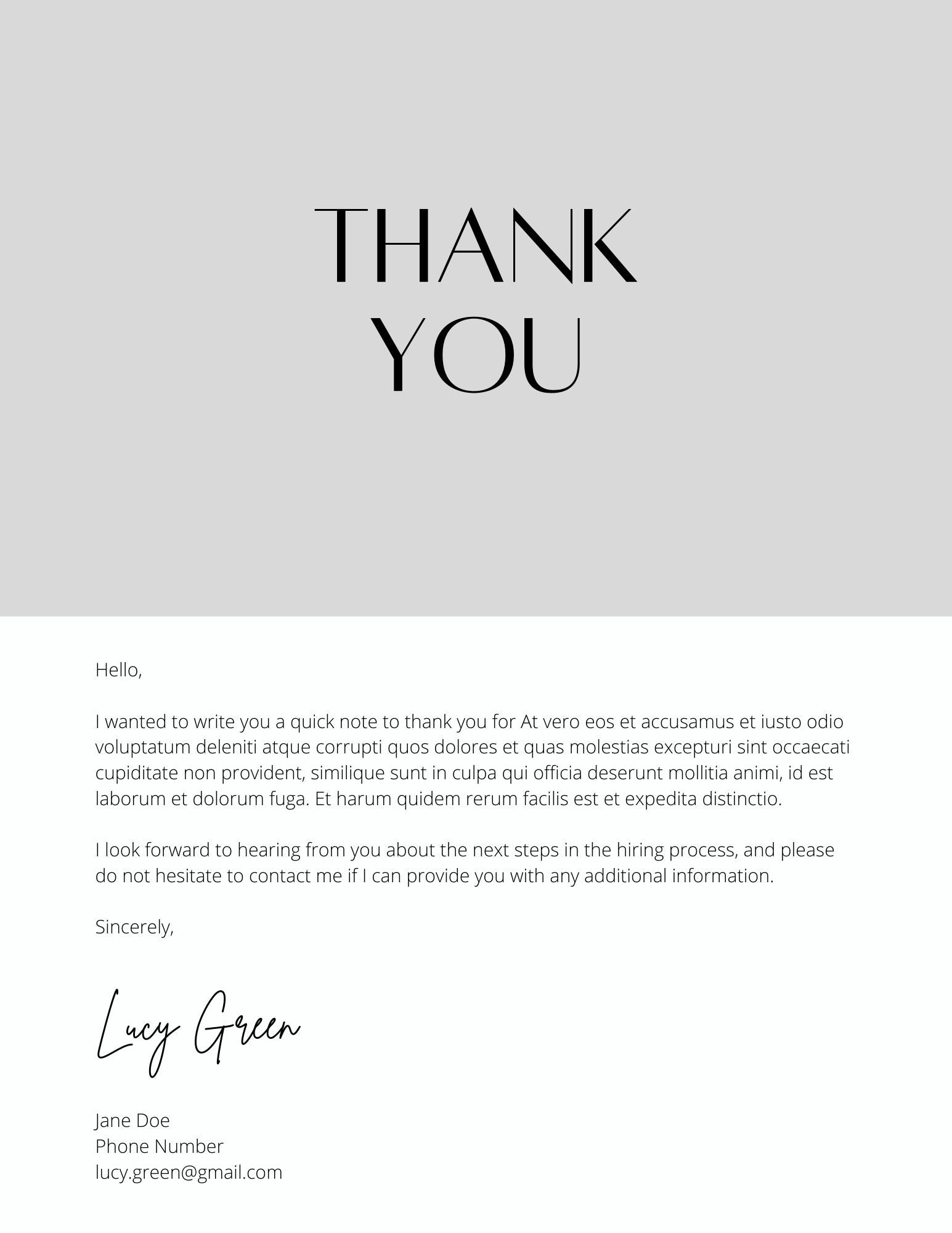 EDITABLE Resume Template With FREE Cover Letter AND Thank You Card ...