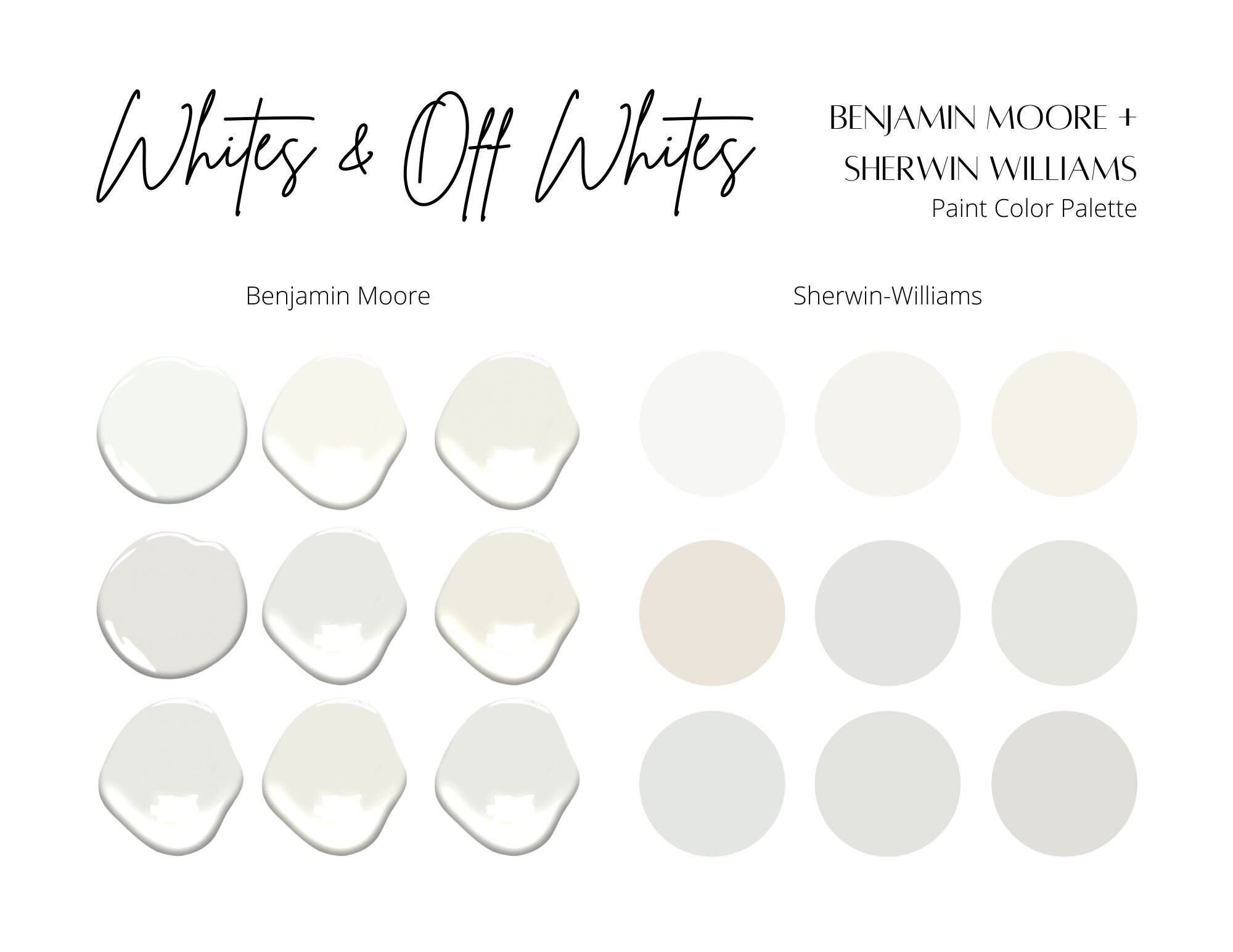 Paint Scheme White Offwhite Neutrals Home Resale Paint Colors Real ...