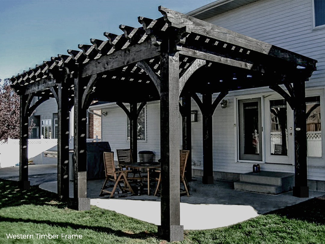 Pergola Plans - 13'x15' - Modern - Farmhouse - Patio Coverage - Cute ...
