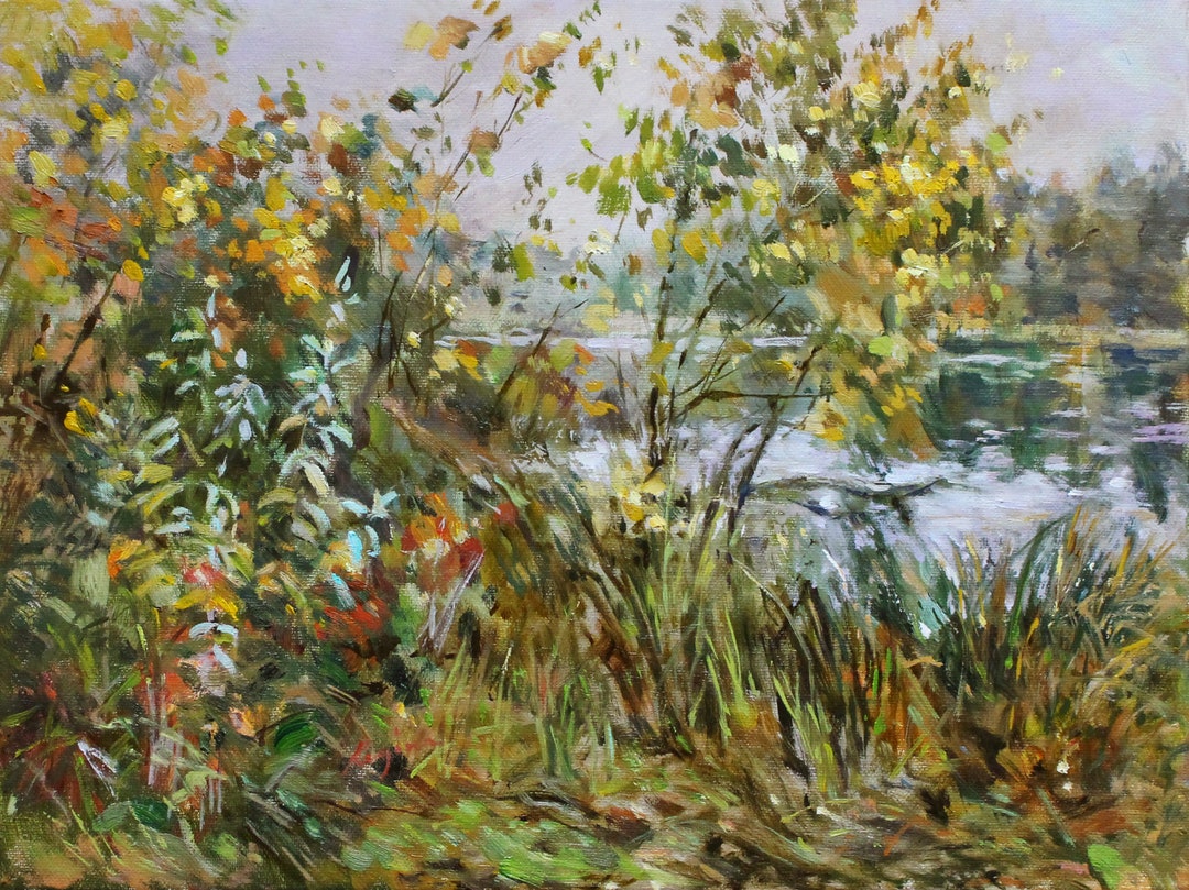 Colorful Fall. Original Impressionist Art, Oil Painting on Canvas - Etsy