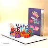 C03-3D Fish Tank Greeting Card With Playful Swirling Fish Handcrafted ...