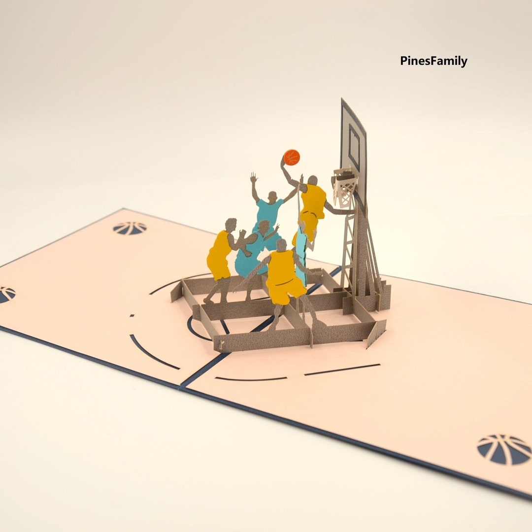 J01-fun Basketball Pop-up Card - Perfect Gift for Sports Enthusiasts ...