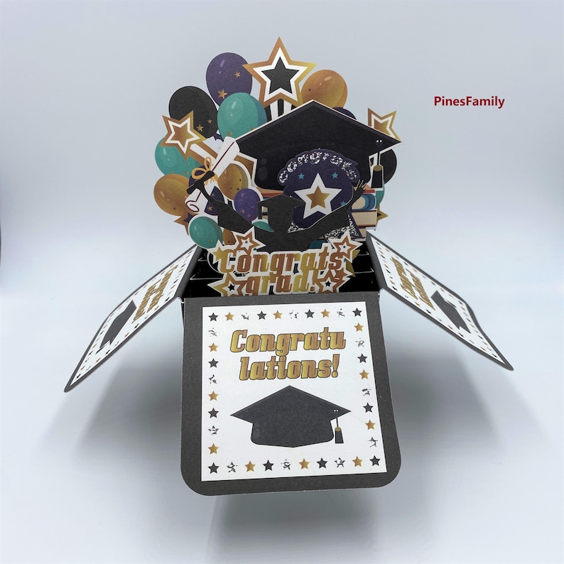 S13-graduation Pop up Box Card – Class of 2026 Congrats Grad Gift, 3D ...