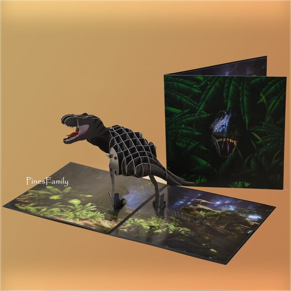 Dinosaur Card - Etsy