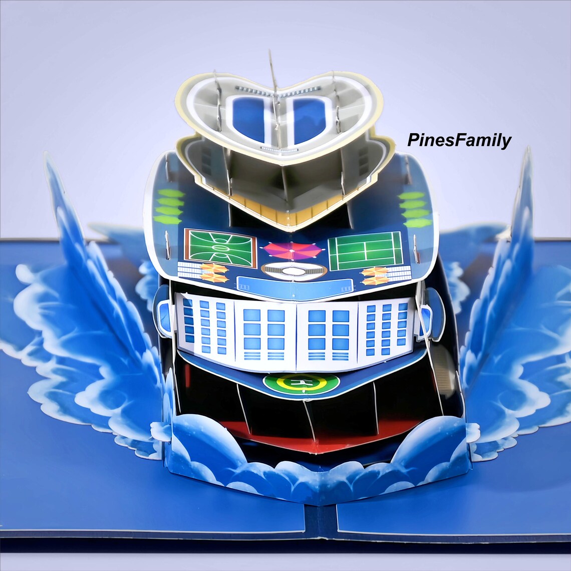 H06-classic 3D Pop up Cruise Ship Card - Etsy