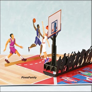 J11-fun Basketball Pop-up Card - Perfect Gift for Sports Enthusiasts ...