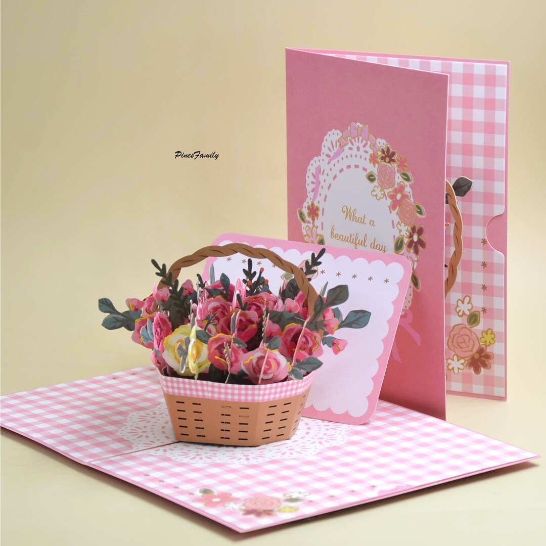 T05-3D Pop up Flower Greeting Card for Flower Lovers! | Birthday ...