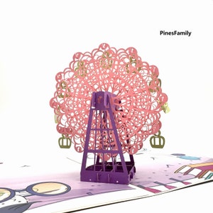 S04-3D Pop up Ferris Wheel Greeting Card | Birthday, and All Occasions ...